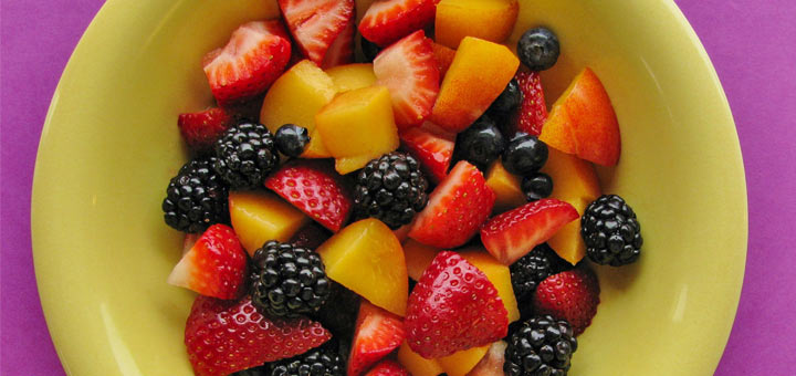 Triple Berry And Nectarine Fruit Salad - Dherbs.com - Recipes