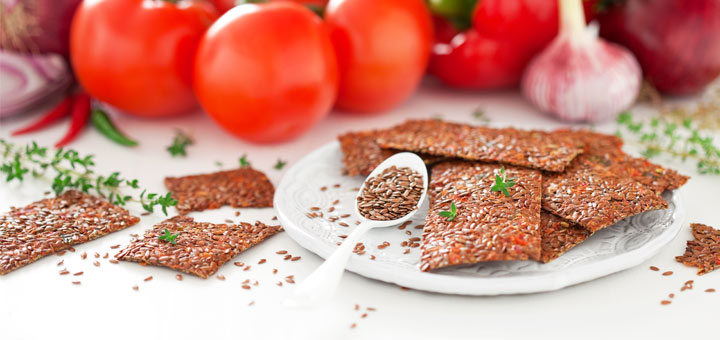 Tomato Basil Flax Crackers - Dherbs.com - Recipes