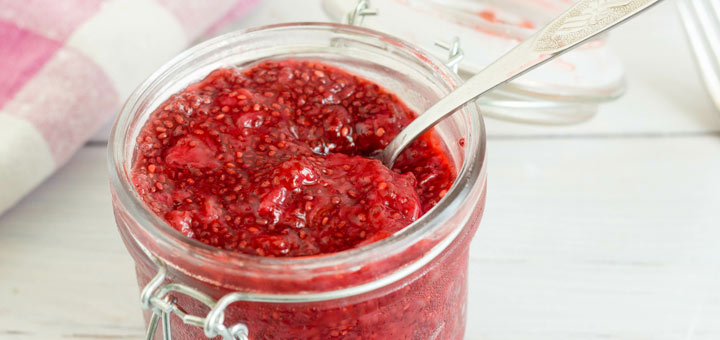 Raspberry Chia Seed Jam - Dherbs.com - Recipes