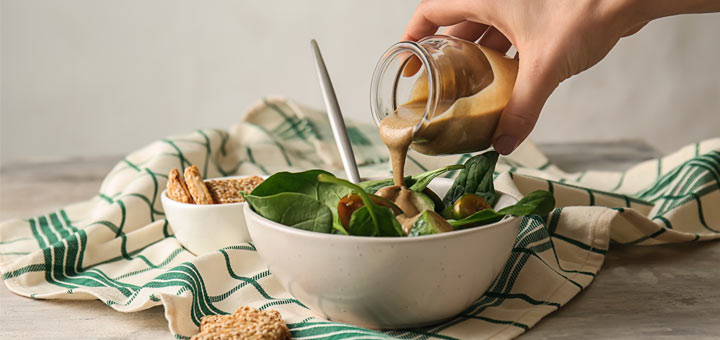 Creamy Raw Vegan Buddha Bowl Dressing - Dherbs.com
